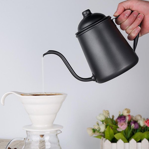Bule Bico Fino Em Inox 700ml Mimo Style Preto